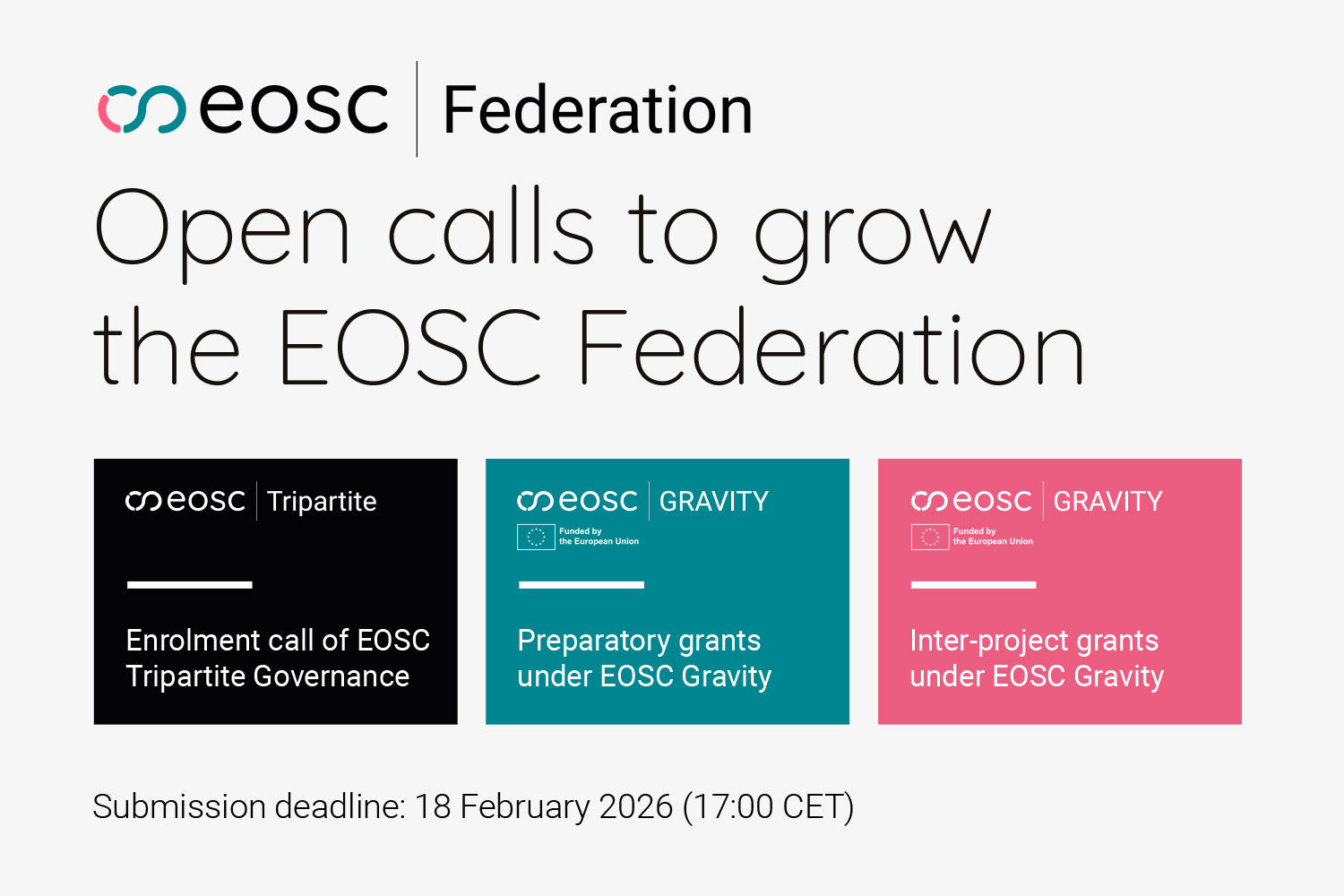 Three open calls to grow the EOSC Federation launch today - EOSC Association